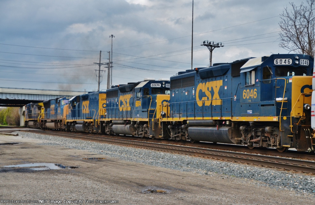 CSX 6046 and company.
